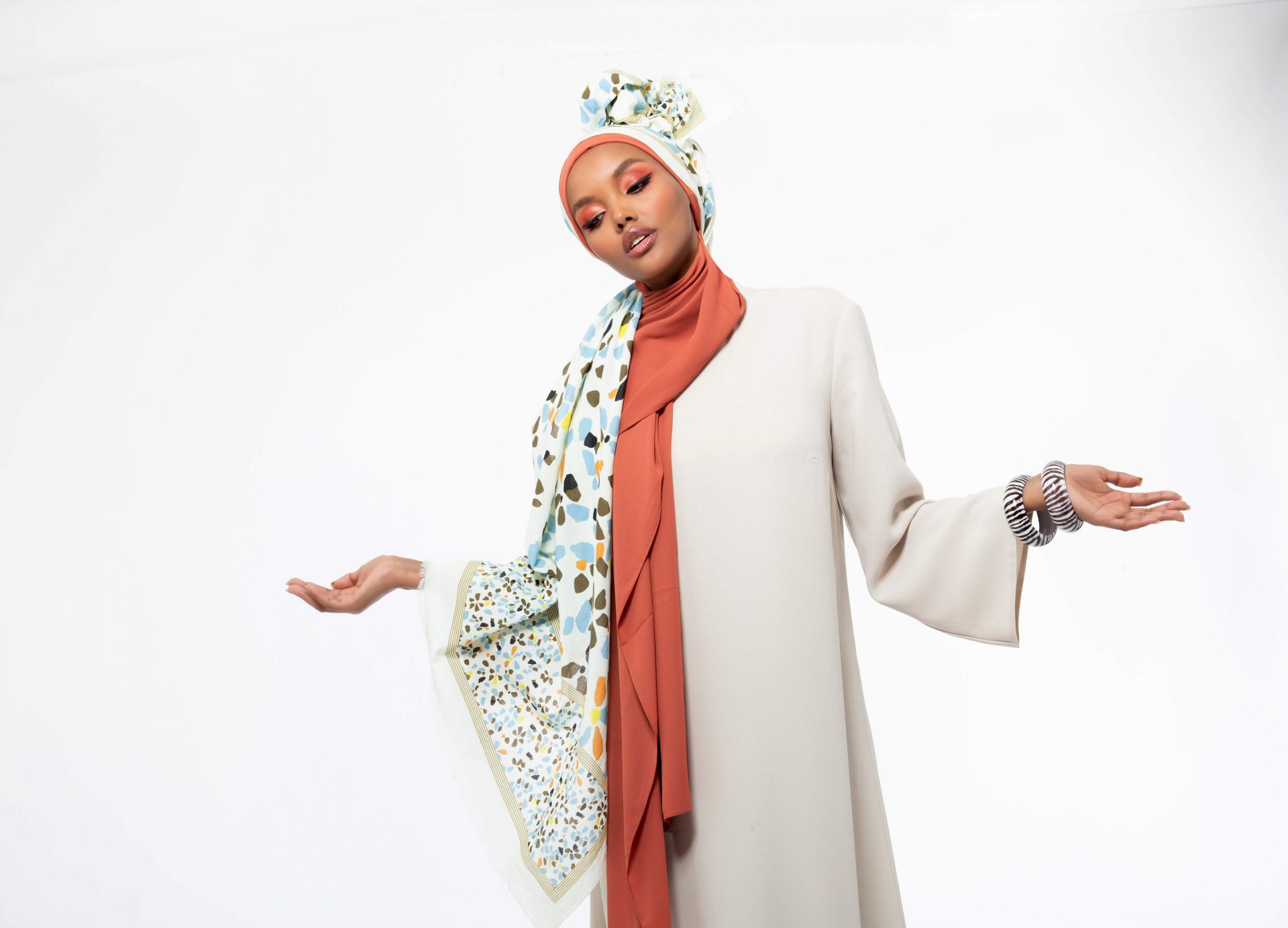 Stunning new range of headwraps and turbans launched by Halima Aden ...