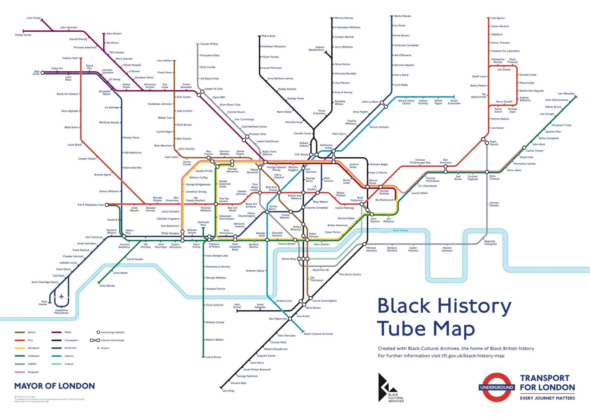 How does this reimagined Tube map by TfL honour Black British History ...